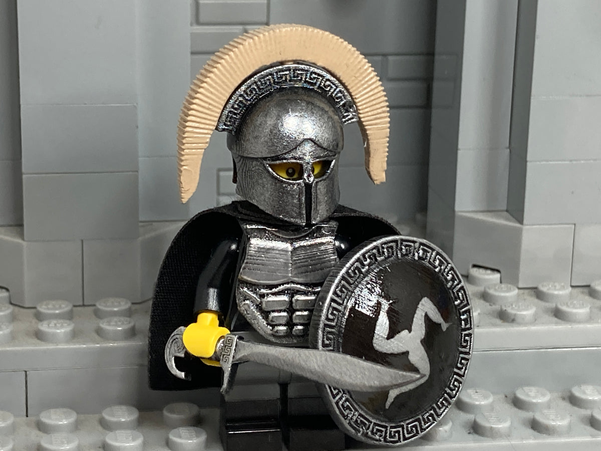 Greek Hoplite w/Custom Cuirass, Kopis, Corinthian Helm & Shield (In Ox ...
