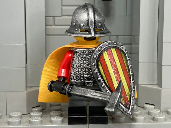 Spanish Knight w/Custom Kite Shield, Polehammer & Kettle Helm! (in IRO ...