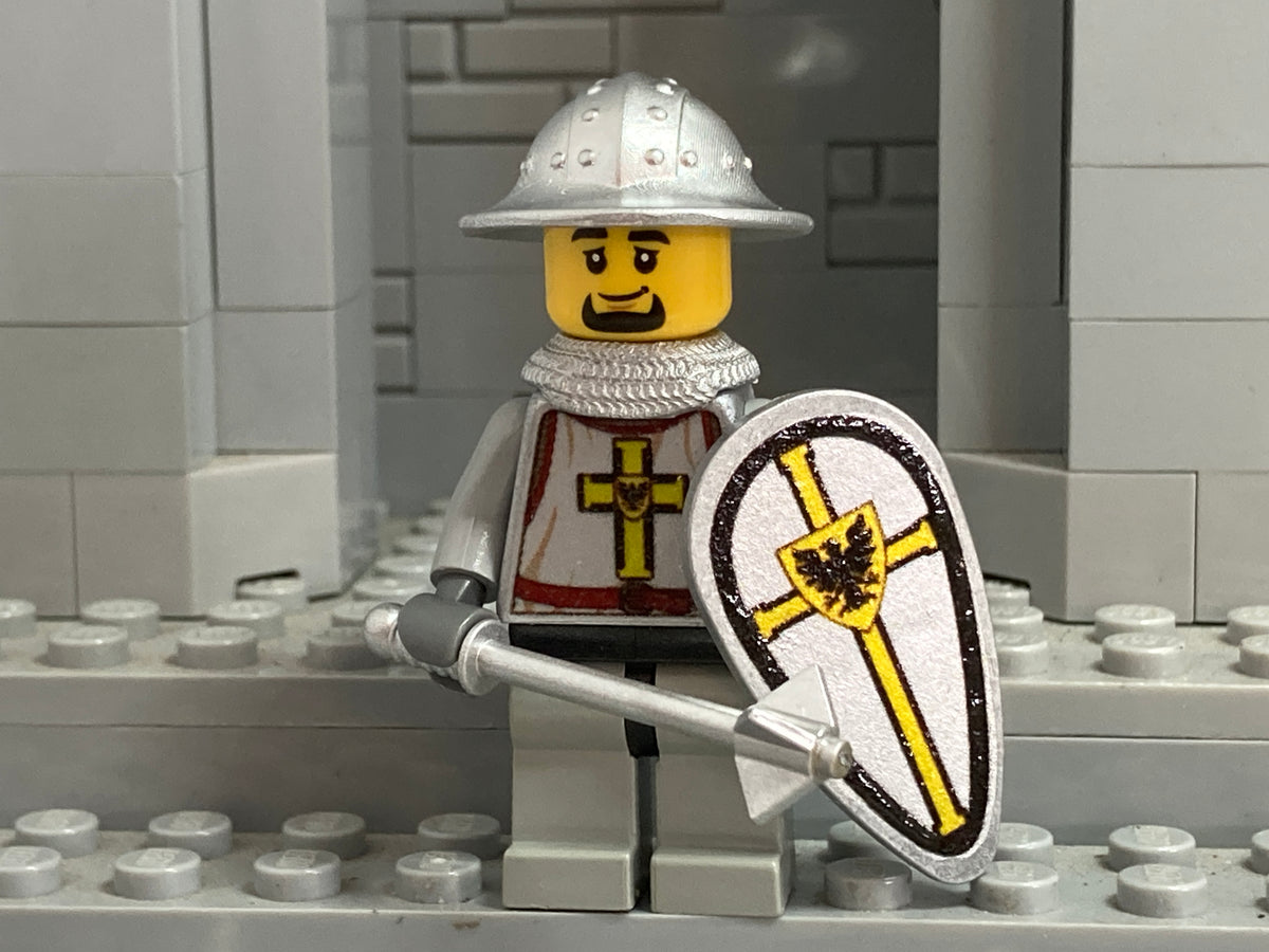 Teutonic Knight w/Kettle Helm, Aventail & NEW Custom Torso! (in Metall ...