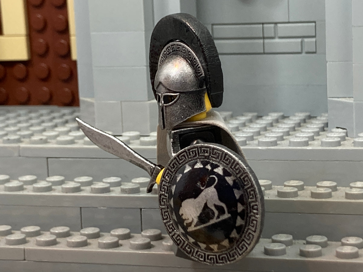 Greek Hoplite w/Custom Cuirass, Kopis, Corinthian Helm & Shield (In Ox ...