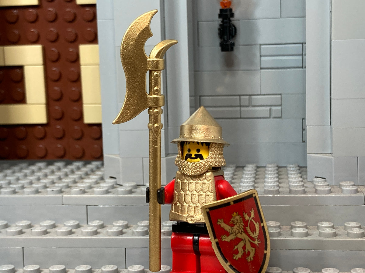 Custom Bohemian Knight w/Custom Helm & Lamellar Armor! (in Gold ...