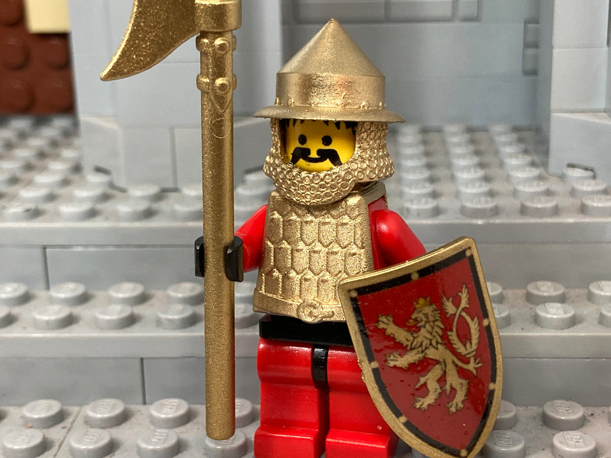 Custom Bohemian Knight w/Custom Helm & Lamellar Armor! (in Gold ...