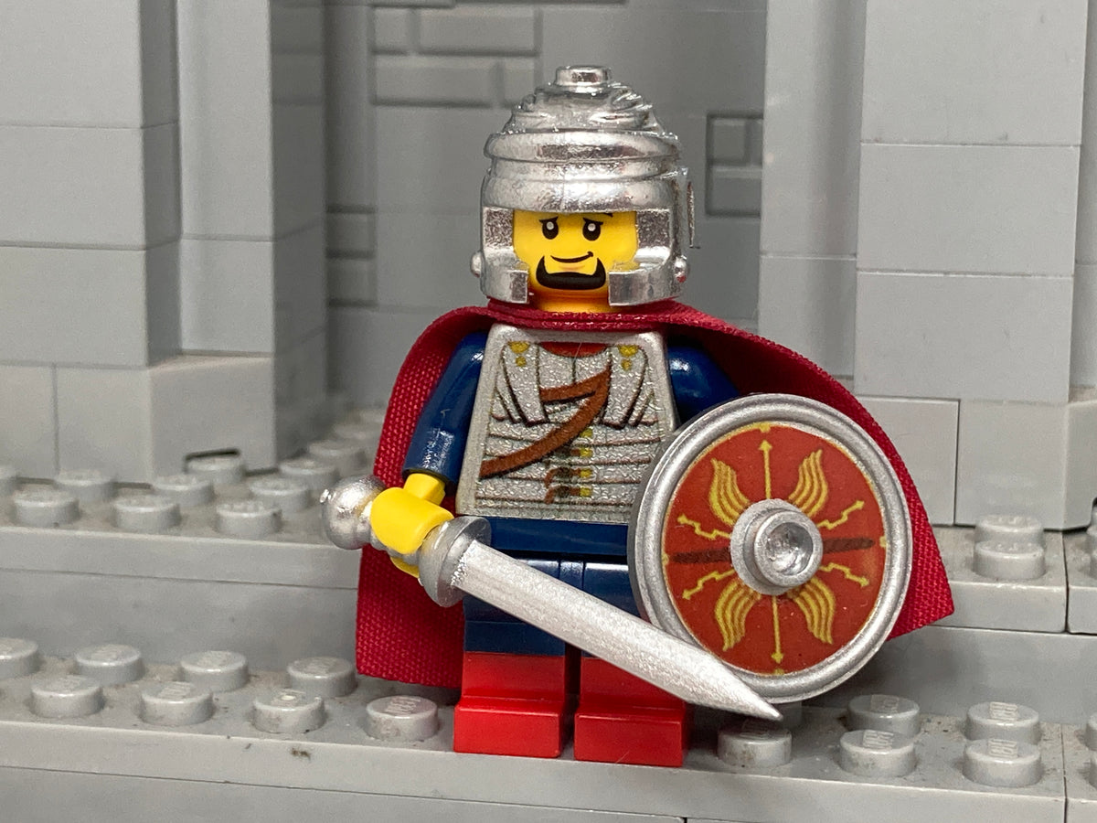 Custom Roman Legionary w/Custom Gladius! (In Metallic Silver) – Little ...