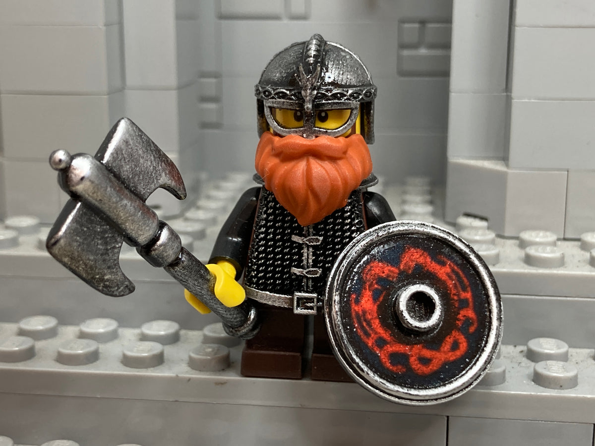 LOTR Dwarf Warrior with Custom Helm & Hauberk (In Oxidized Iron ...