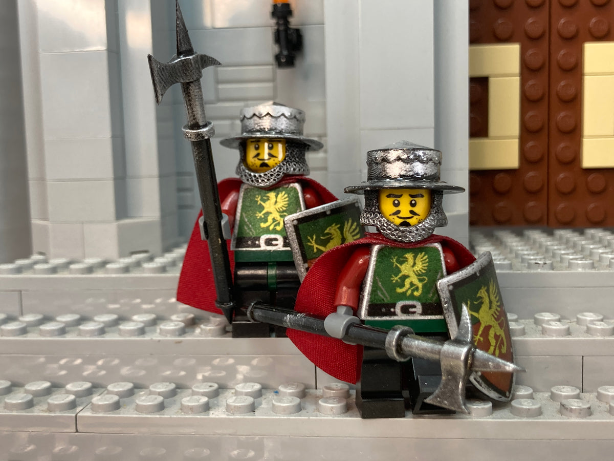 Pair of Griffin Knight Guards w/Custom Kettle Helms! (In Oxidized Iron ...