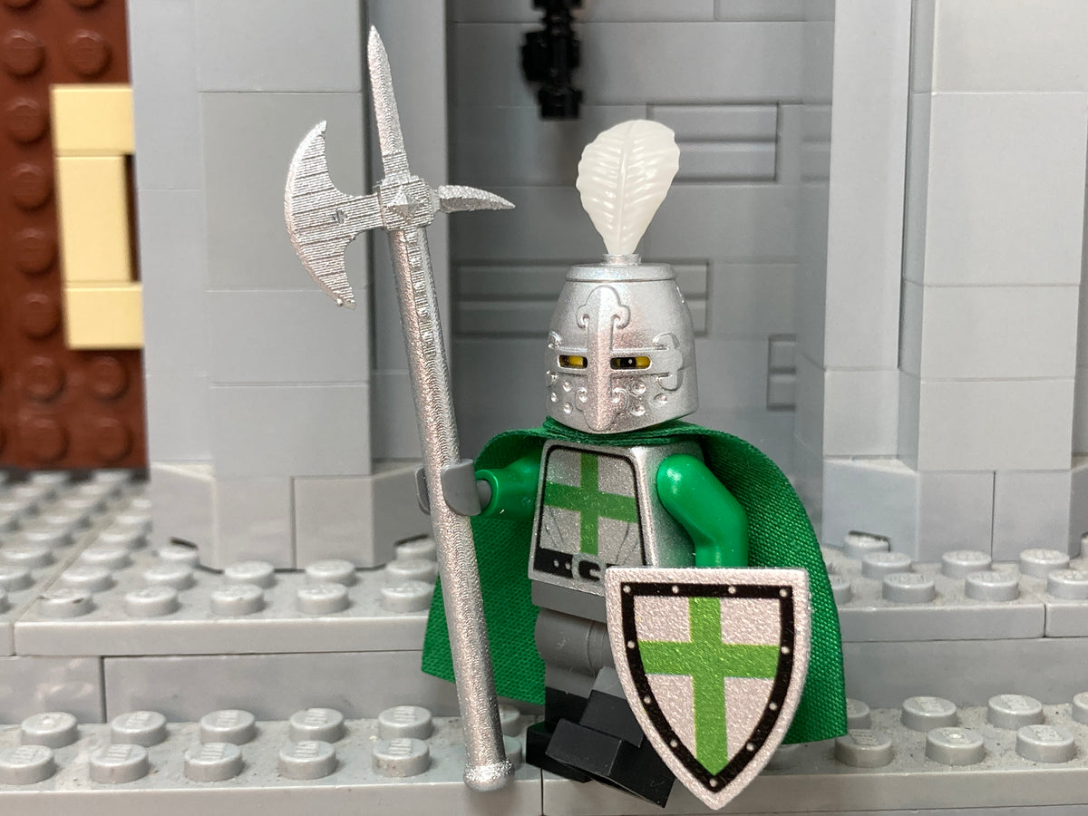 St. Lazarus Crusader w/Great Helm + Custom Plume & Halberd! (in Metall ...