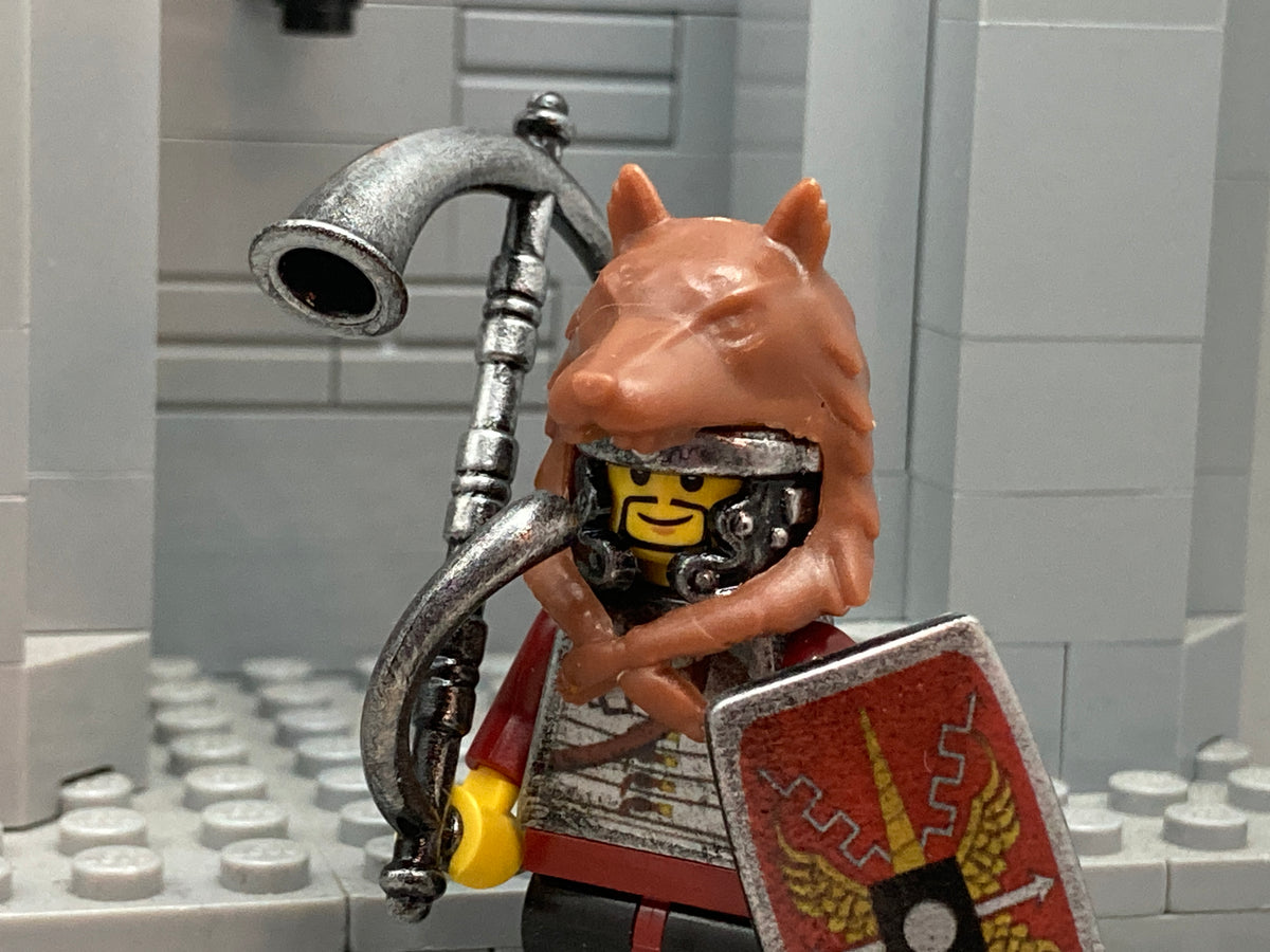 Custom Roman Cornicen w/Cornu! (In Oxidized Iron) – Little Brick Armory