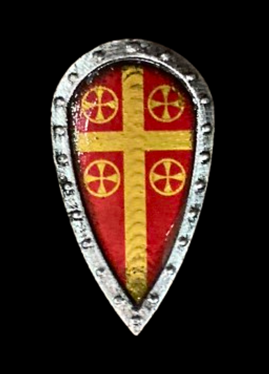 Custom Latin Empire Kite Shield (in Oxidized Iron) – Little Brick Armory