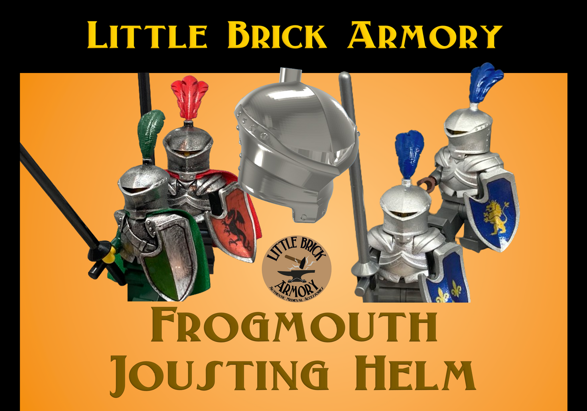 Resin Printed Frogmouth Jousting Helm – Little Brick Armory