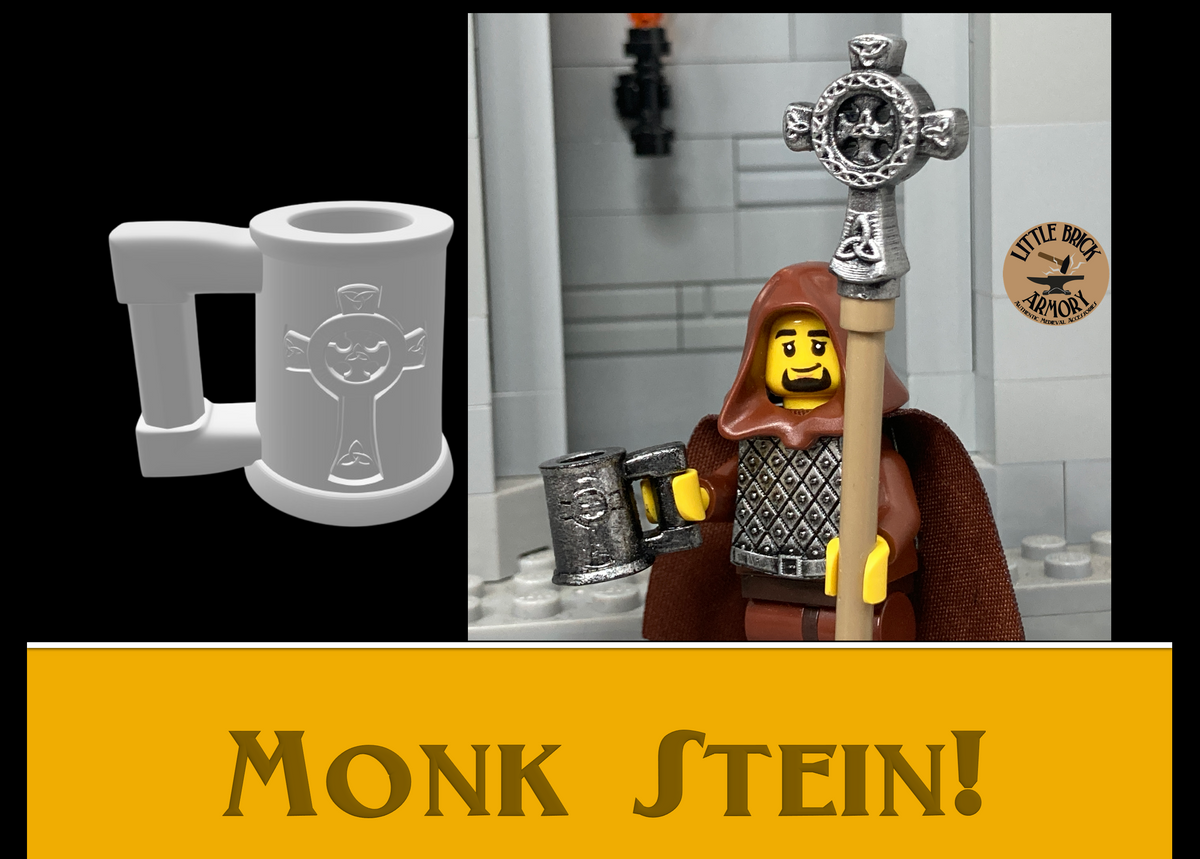 Resin Printed "Monk Stein" w/Celtic Cross – Little Brick Armory