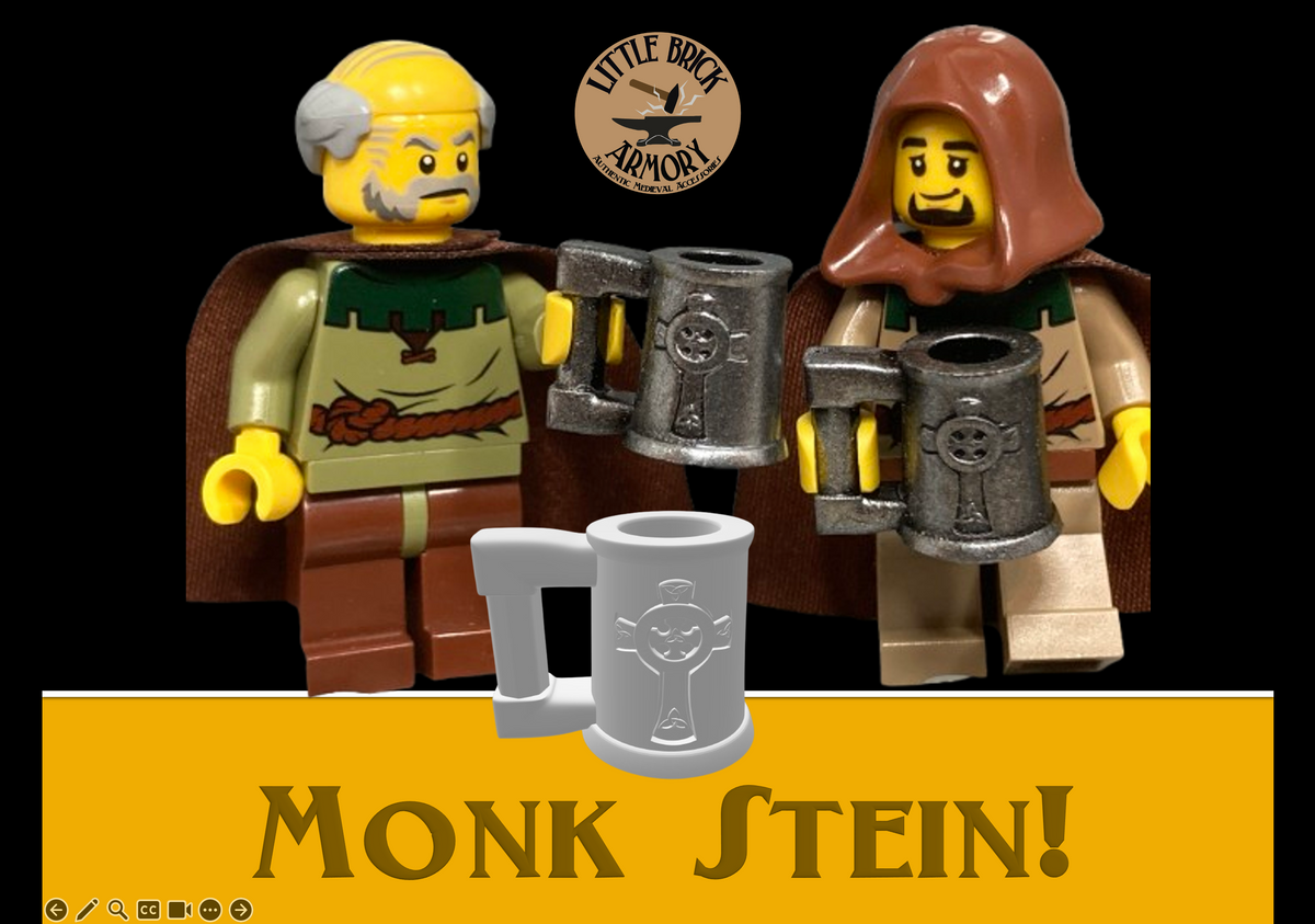 Resin Printed "Monk Stein" w/Celtic Cross – Little Brick Armory